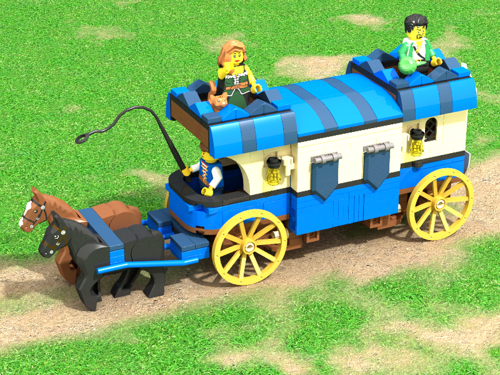 LEGO MOC Medieval Traveling Theatre by LummoxJR | Rebrickable - Build ...