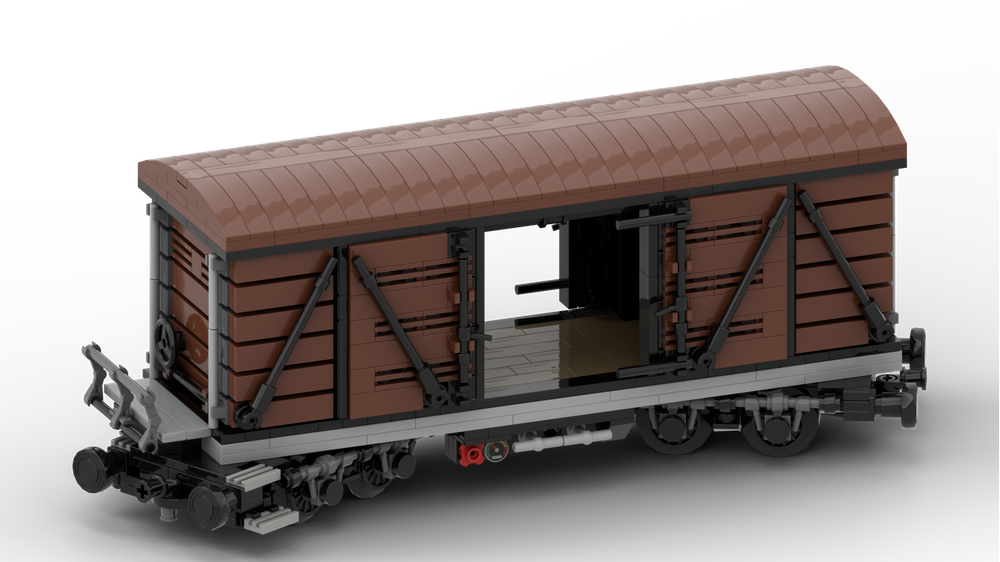 LEGO MOC Boxcar (8 wheel) by KJViktor | Rebrickable - Build with LEGO