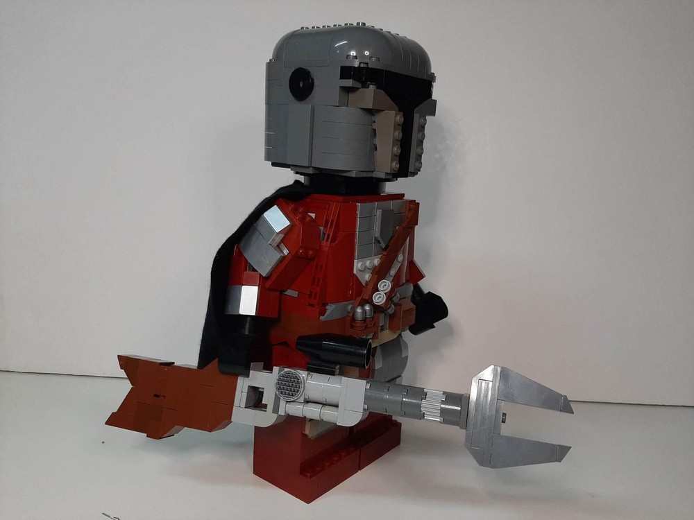 LEGO MOC Maxifigure Mandalorian and his Amban sniper rifle by kementari ...