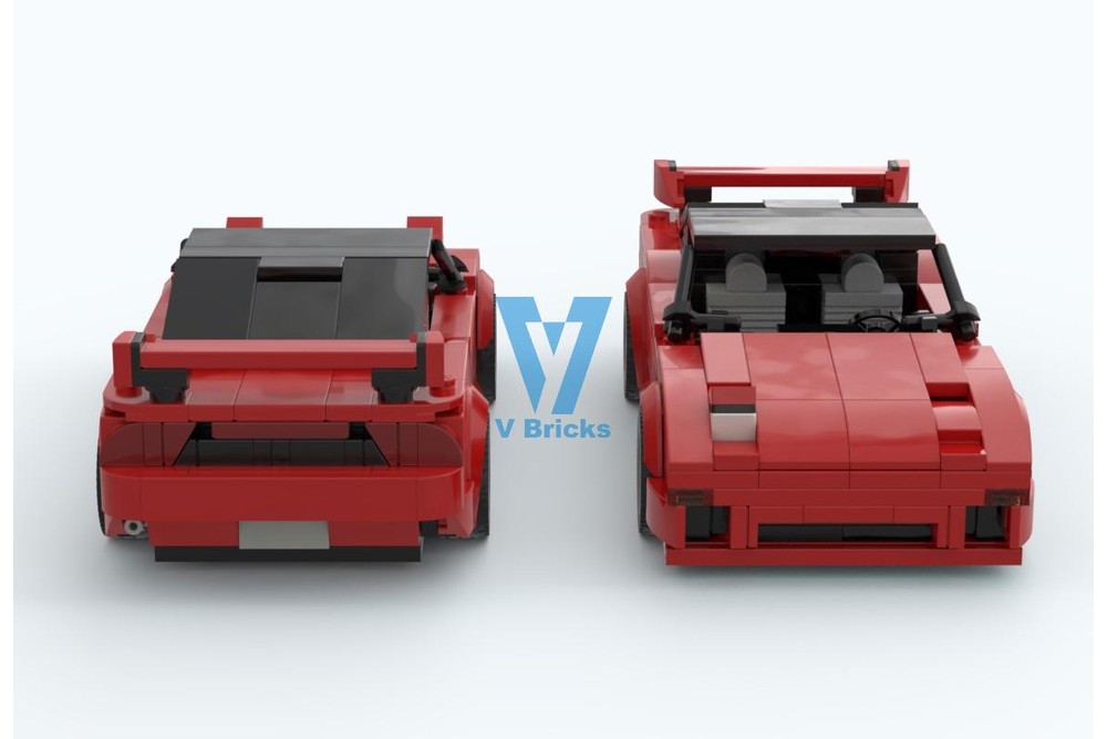 Lego Moc Nissan 180sx Silvia S13 By Vbricks Rebrickable Build With Lego