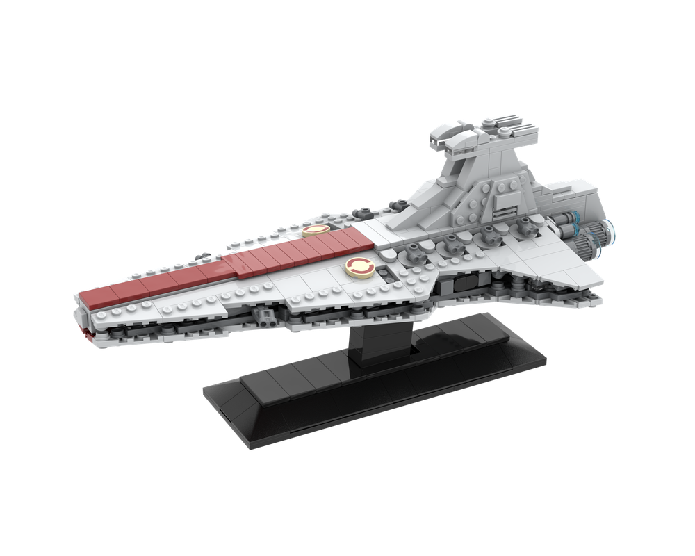 Lego Moc Venator Class Attack Cruiser By Creable Rebrickable Build