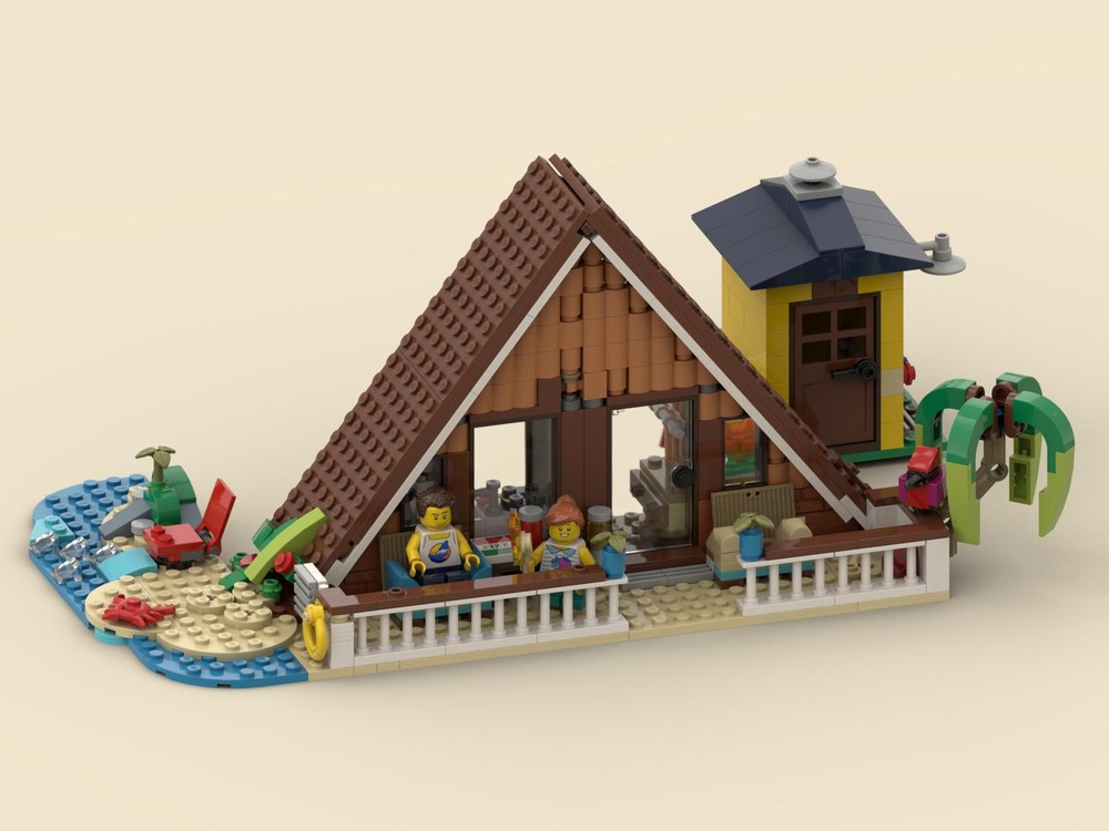 LEGO MOC 31118 A-Frame Cabin by Dafeld | Rebrickable - Build with LEGO
