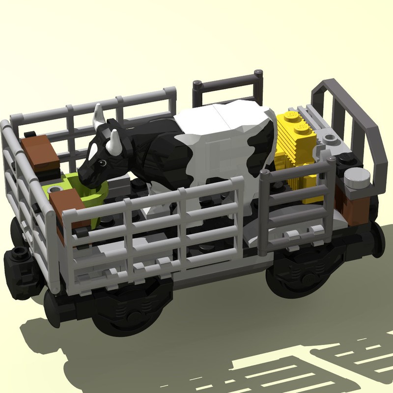 LEGO MOC Mini Cargo Wagon / Cattle Wagon / Livestock Wagon by Basti2 ...