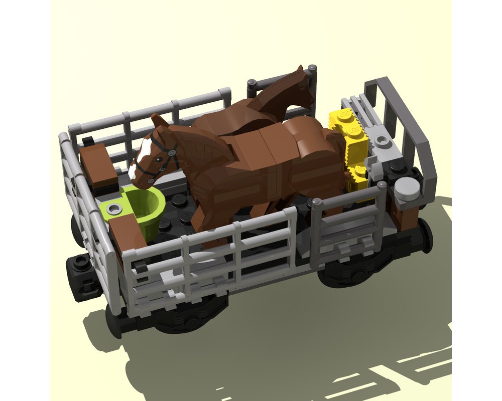 LEGO MOC Mini Cargo Wagon / Cattle Wagon / Livestock Wagon by Basti2 ...