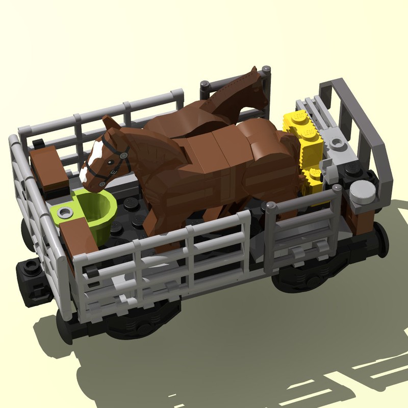 LEGO MOC Mini Cargo Wagon / Cattle Wagon / Livestock Wagon by Basti2 ...