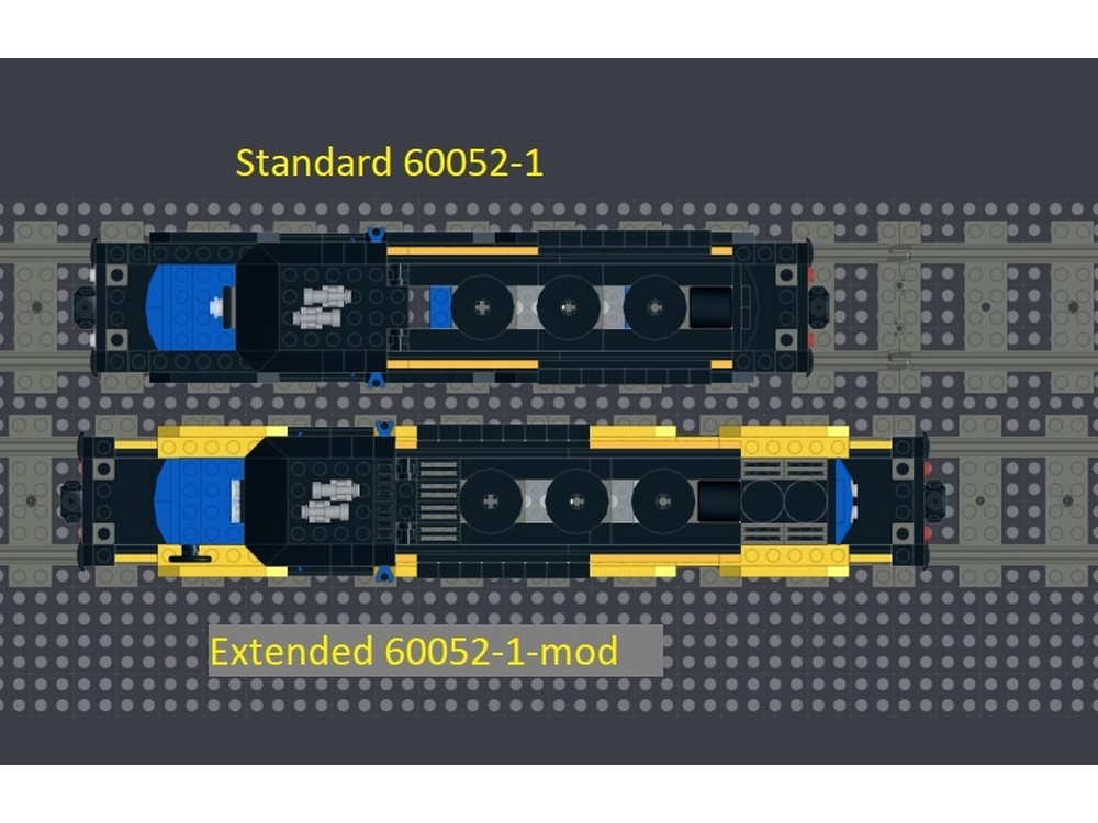 LEGO MOC 60052-1 Extended Locomotive by NottaCadmonkey | Rebrickable ...