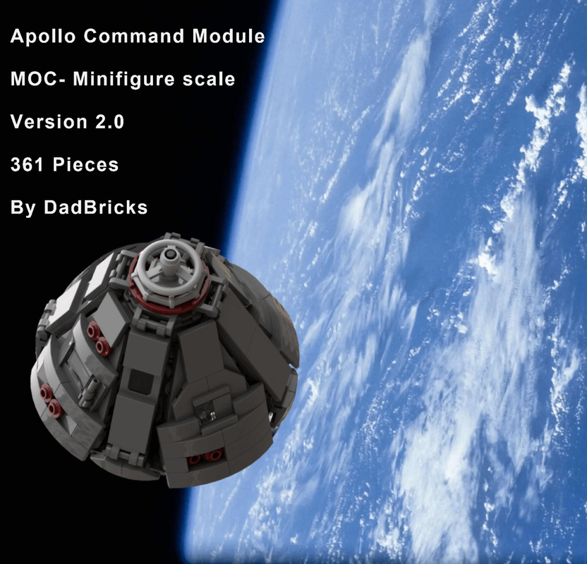 LEGO MOC Apollo Command Module MOC v2.0 by DadBricks | Rebrickable ...