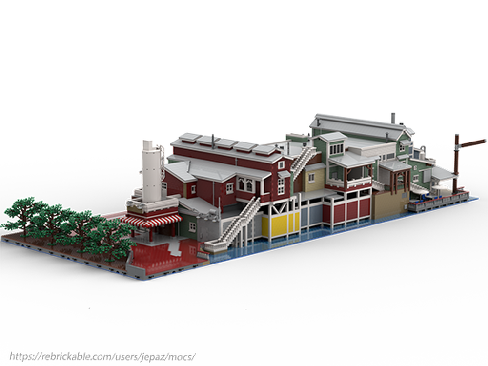 LEGO MOC Pacific Wharf A Side by jepaz | Rebrickable - Build with LEGO