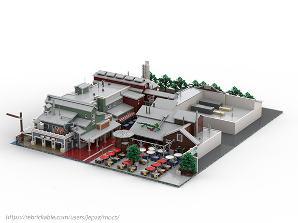 Lego Moc Pacific Wharf Combined Set By Jepaz Rebrickable Build