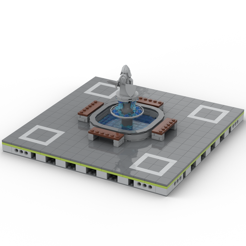LEGO MOC MILS Pedestrian Zone (32x32) with fountain by Hannas.Beverly ...