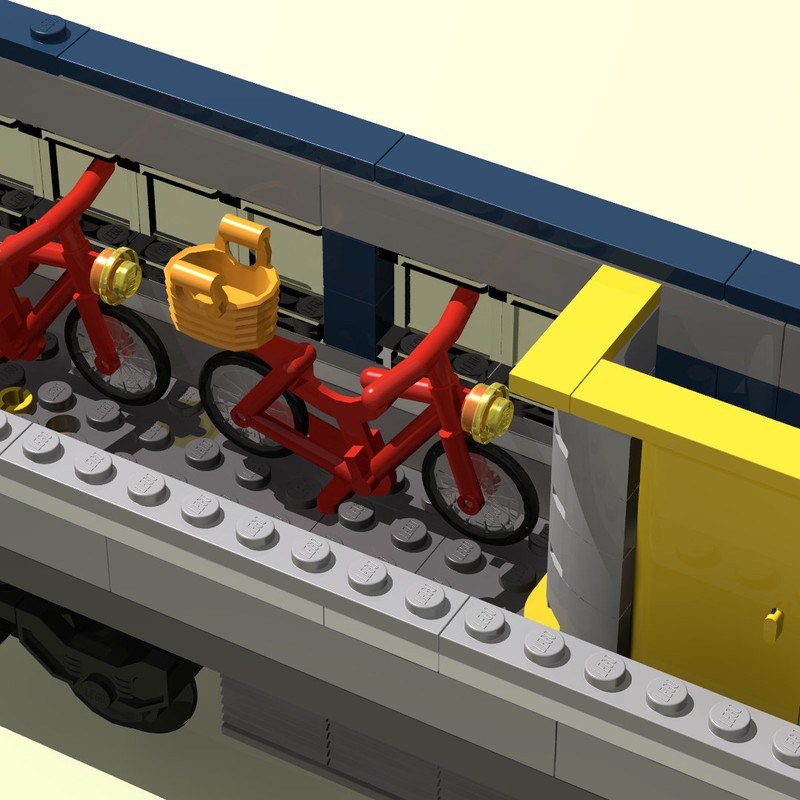 LEGO MOC 60197 Passenger Train Wagon with Toilet and Bikes by Basti2 ...