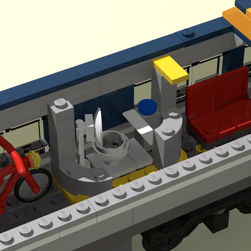 LEGO MOC 60197 Passenger Train Wagon with Toilet and Bikes by Basti2 ...