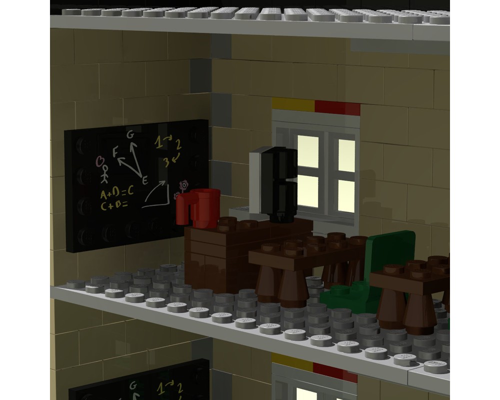 Lego Moc School By Basti2 Rebrickable Build With Lego