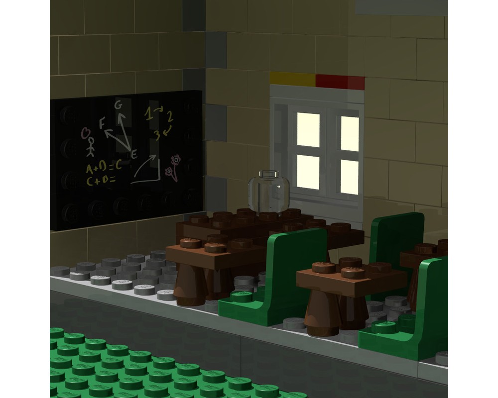 Lego Moc School By Basti2 Rebrickable Build With Lego