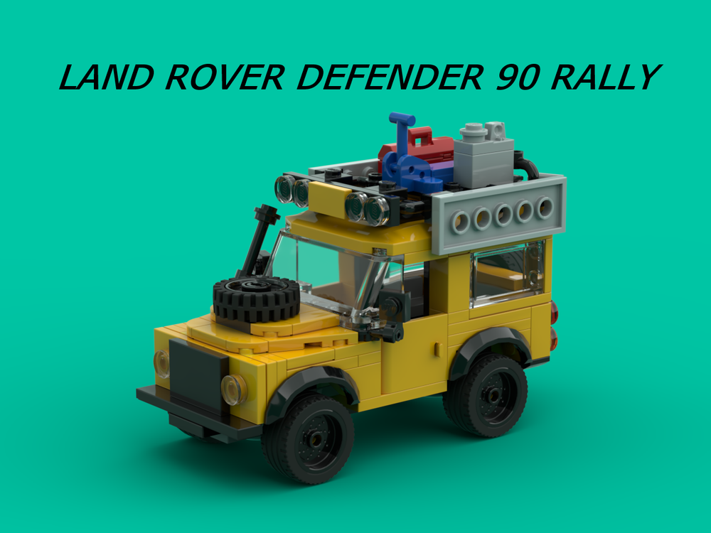 LEGO MOC Land Rover Defender 90 Rally by LegoJCS | Rebrickable - Build ...