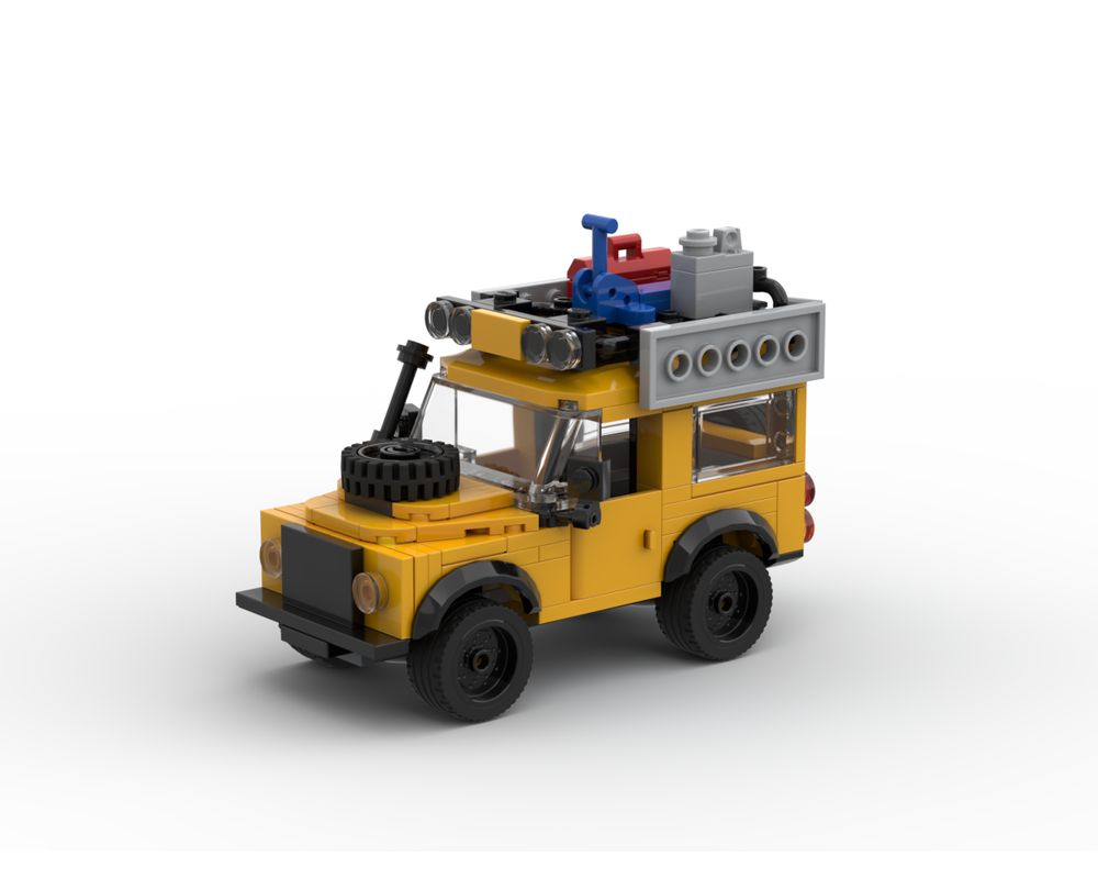Lego Moc Land Rover Defender 90 Rally By Legojcs Rebrickable Build