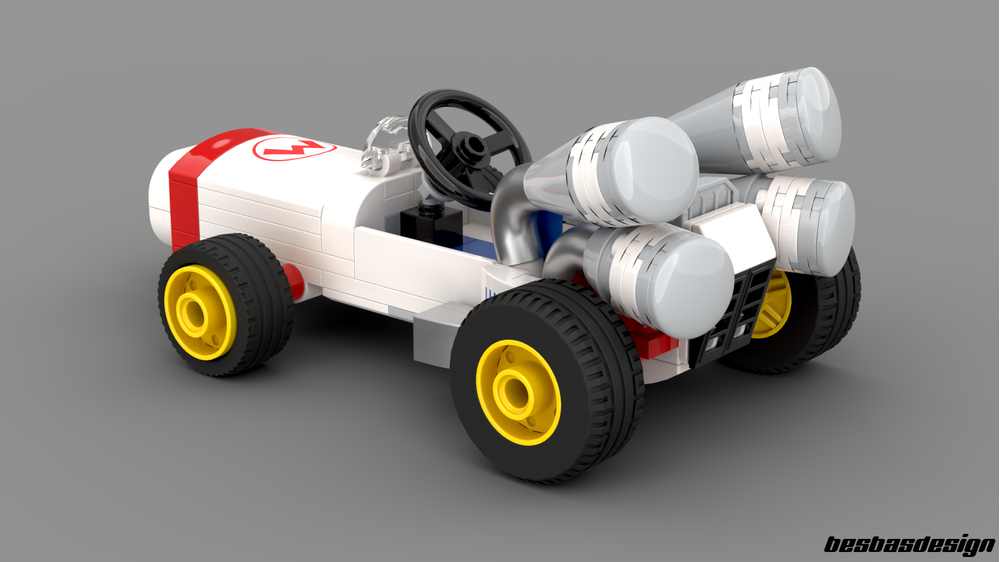Lego Moc B Dasher From Mario Kart By Besbasdesign Rebrickable Build