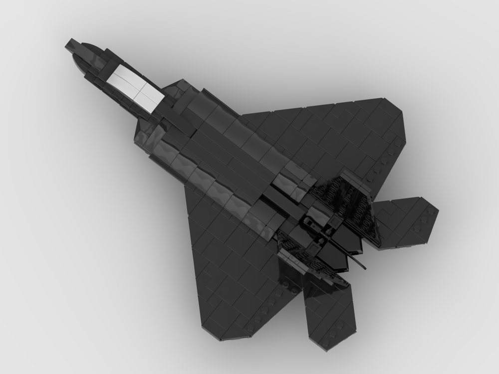 Lego Moc F 22 Shadow Raptor Mini Scale By Brickosaurus Rebrickable