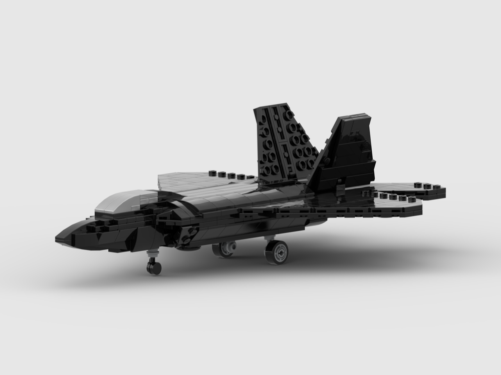 Lego Moc F 22 Shadow Raptor Mini Scale By Brickosaurus Rebrickable