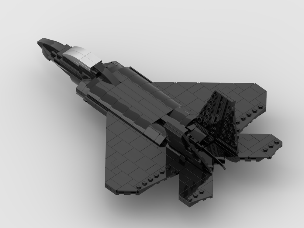 Lego Moc F 22 Shadow Raptor Mini Scale By Brickosaurus Rebrickable