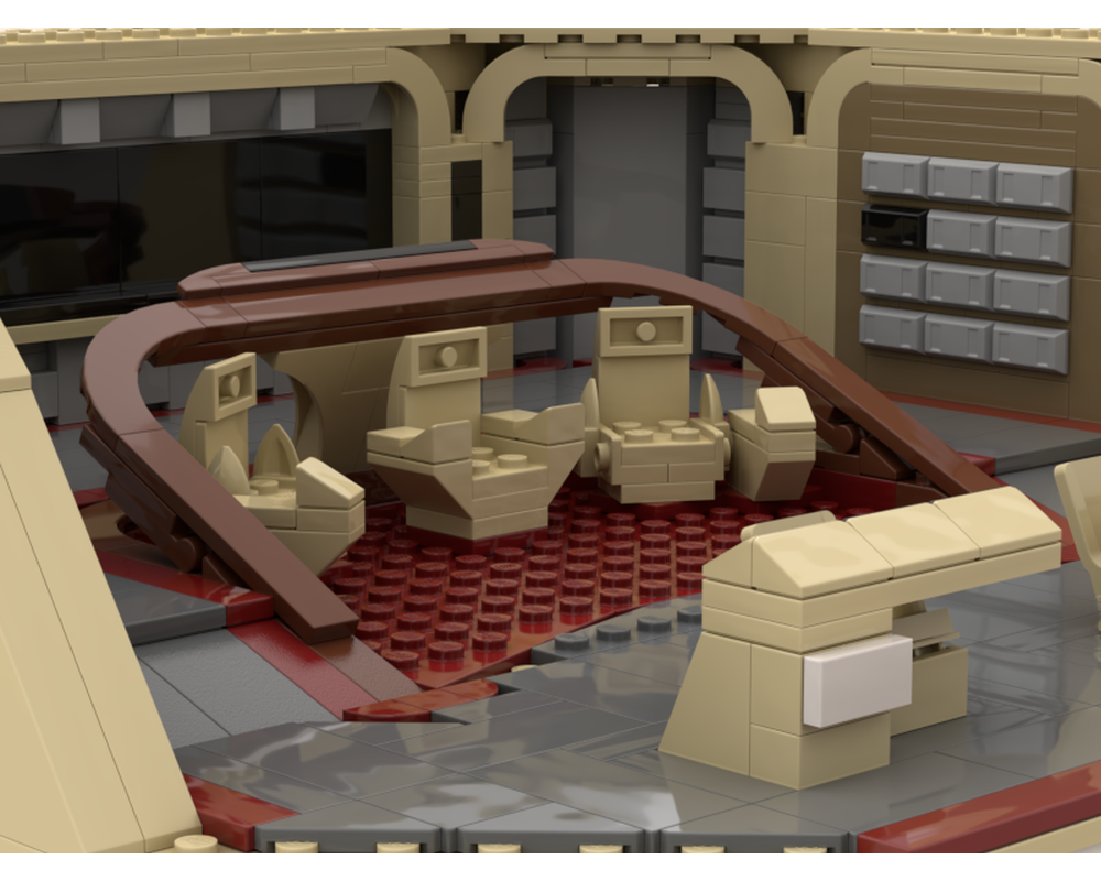 Lego Moc Star Trek The Next Generation Bridge Diorama By
