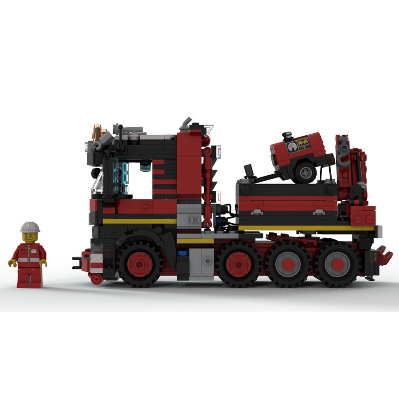 LEGO MOC 8x4 Mercedes-Benz Actros Ballast Tractor With Mounted Crane ...
