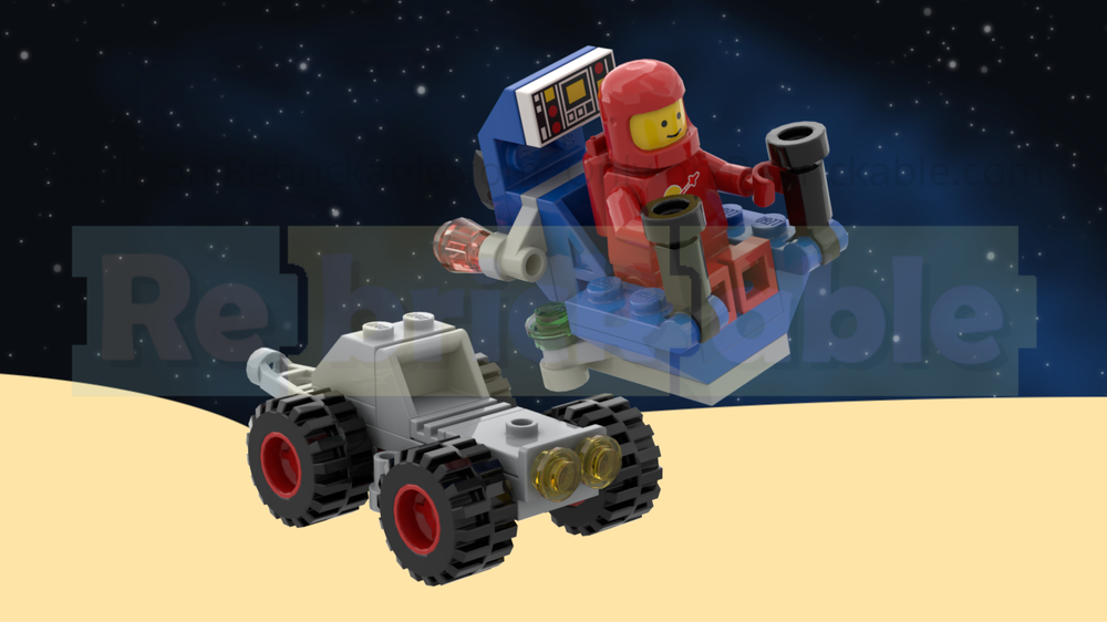 LEGO MOC Classic Space Reimagined: XT5 "Speed Rider" with Rover by ...