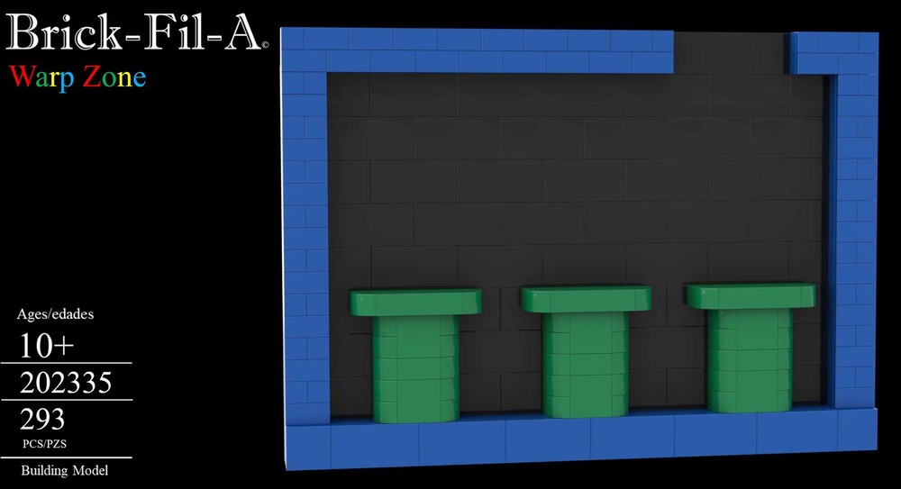 LEGO MOC Mario Warp Zone by Brick-Fil-A-Builds | Rebrickable - Build ...