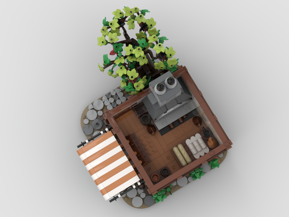 Lego Moc Medieval Castle Bakery By Fantasts Rebrickable Build With