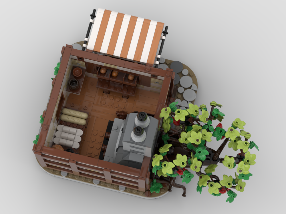 Lego Moc Medieval Castle Bakery By Fantasts Rebrickable Build With