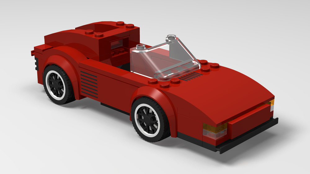 Lego Moc Ferrari Testarossa By Mayorwthomas Rebrickable Build With Lego