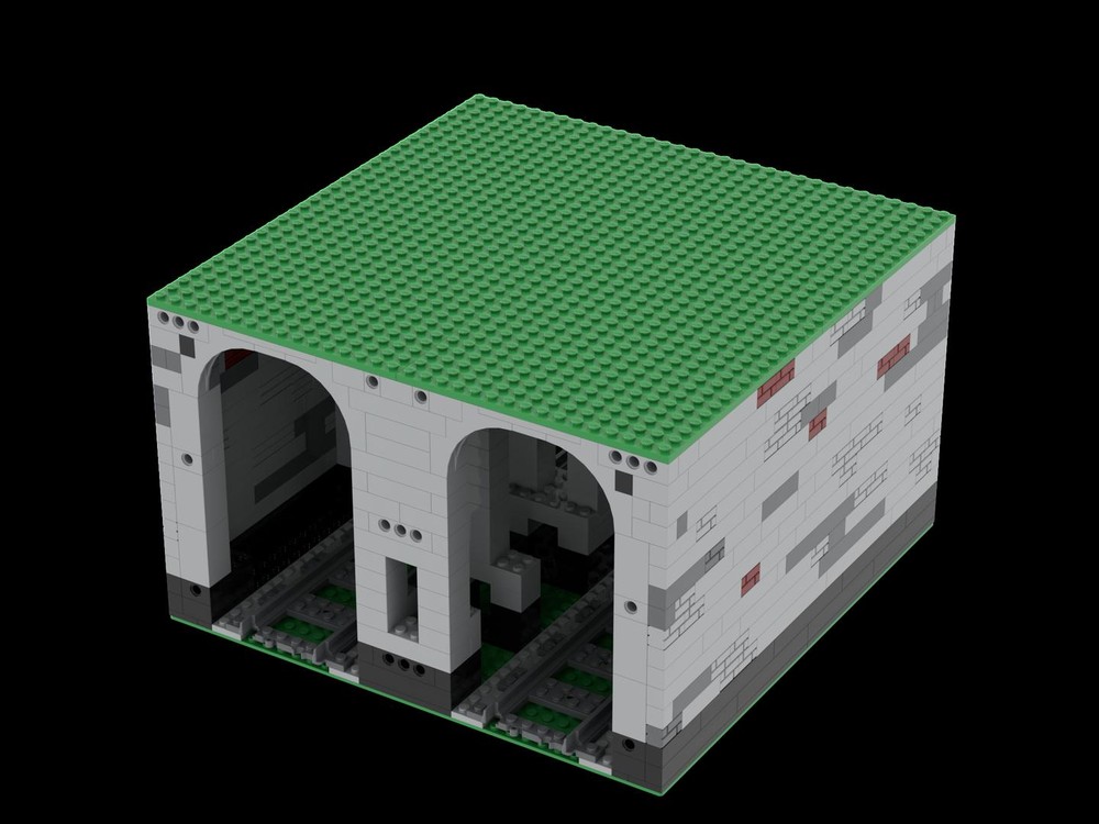 LEGO MOC-150201 Two track tunnel by Plauge | Rebrickable - Build with LEGO