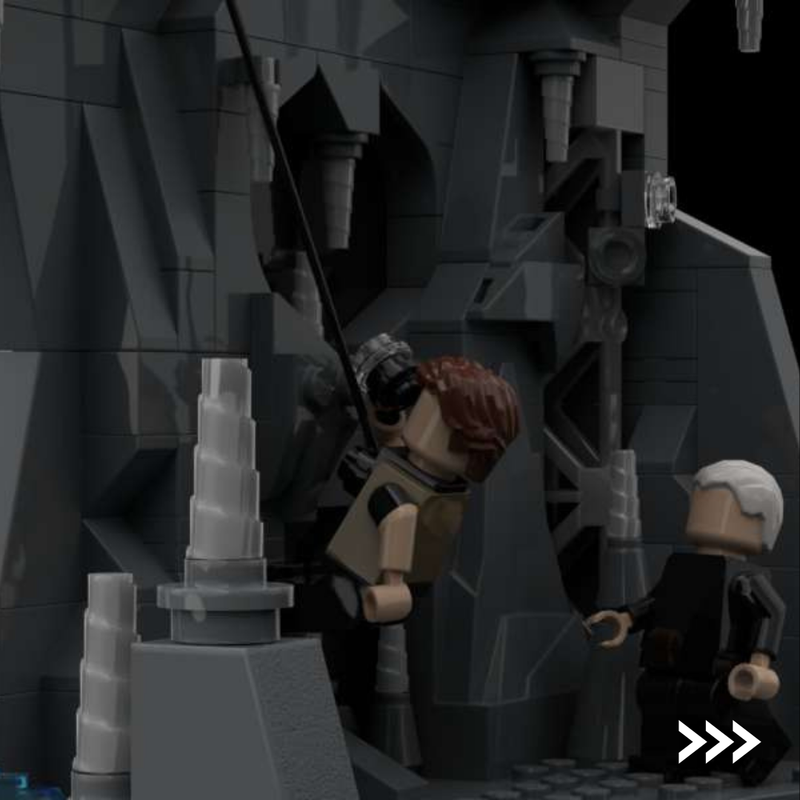 LEGO MOC The Dark Knight Trilogy Batcave Diorama Playset by debroglie ...