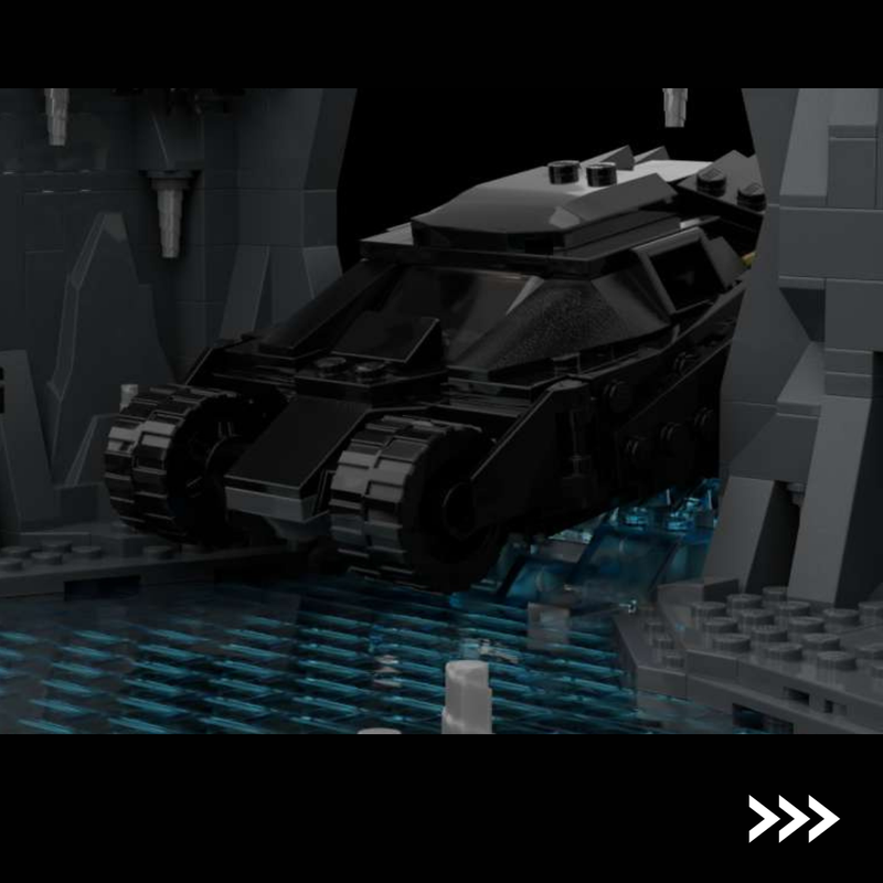 LEGO MOC The Dark Knight Trilogy Batcave Diorama Playset by debroglie ...