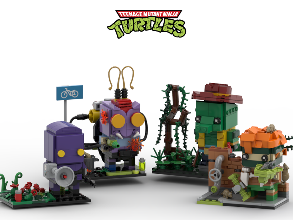 LEGO MOC TMNT - Super Set 4 - Brickheadz ( Foot Soldier + Scumbug ...