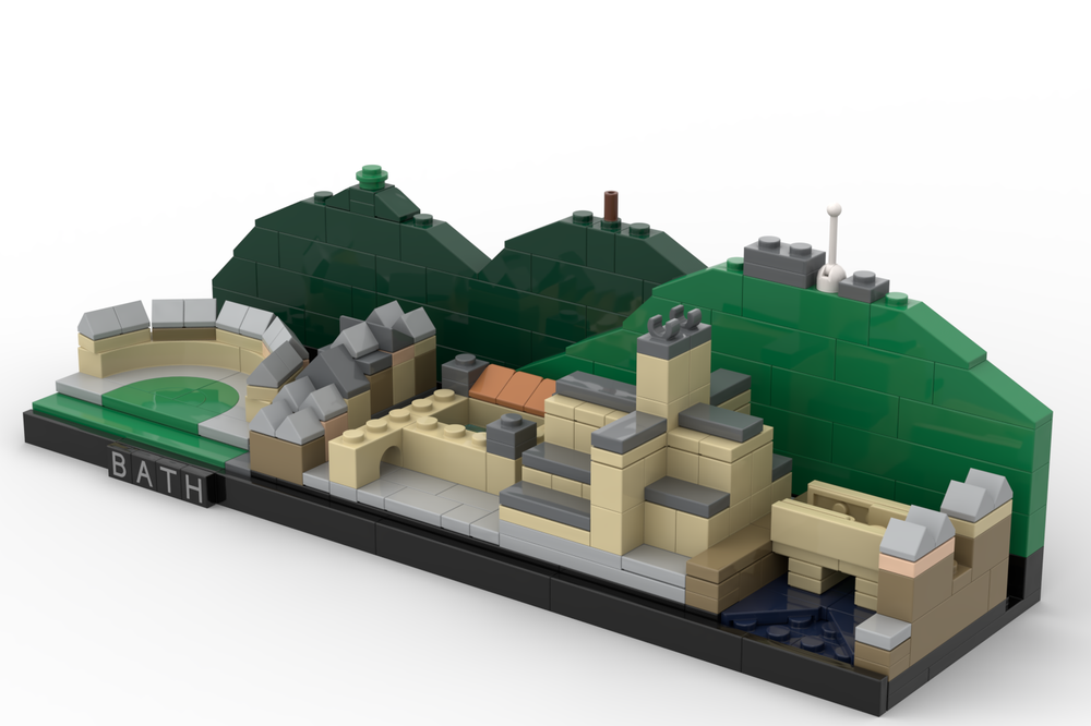 LEGO MOC Bath Skyline by JensR | Rebrickable - Build with LEGO