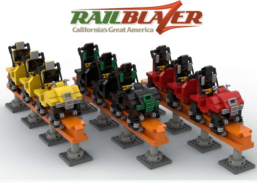 LEGO MOC Roller coaster - RAILBLAZER - California's Great America by Coasters.bricks.worldwide ...