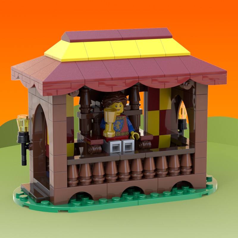 LEGO MOC The Lion's Joust Grandstand by Second_Stone_Age | Rebrickable ...