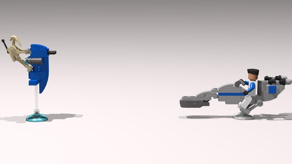 LEGO MOC Speeder barc vs stap by The_CLONE_501e | Rebrickable - Build ...