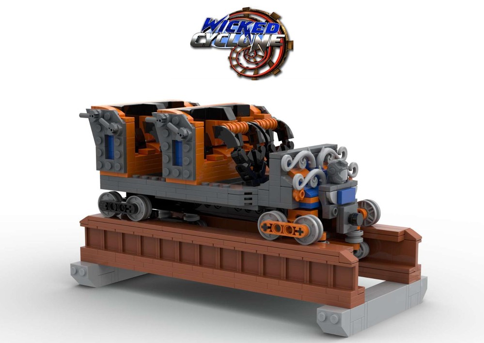 LEGO MOC Roller coaster - WICKED CYCLONE - Six Flags New England by ...