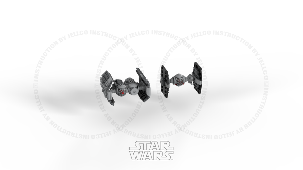 Lego Moc Micro Tie Fighters Desktop Cube Series Iii By Jellco