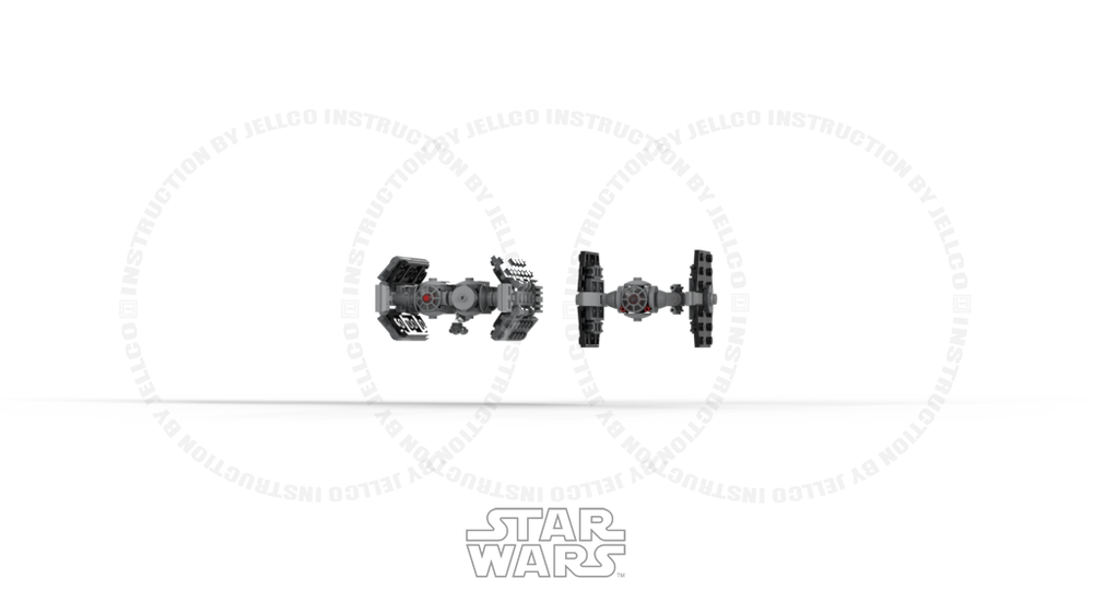 Lego Moc Micro Tie Fighters Desktop Cube Series Iii By Jellco
