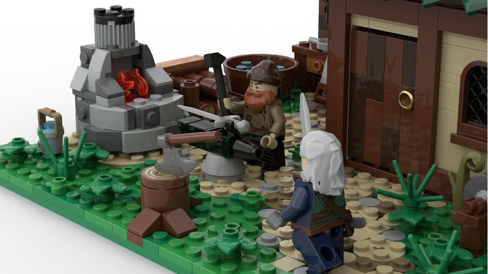 LEGO MOC LEGO Medieval Castle Blacksmith house The Witcher MOC by ...