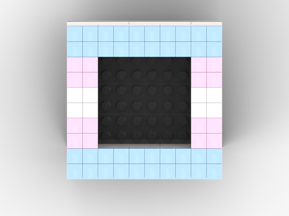 LEGO MOC Pride Picture Frame- Transgender by ElliottJD | Rebrickable ...