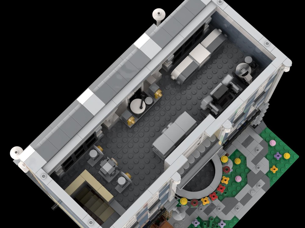 Lego Moc Hi Fi Store And Cafe 10255 Assembly Square Alternative Build