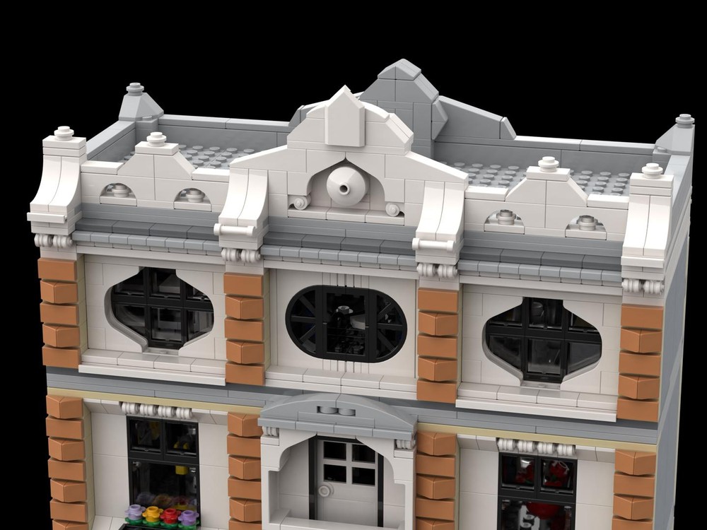 Lego Moc Hi Fi Store And Cafe 10255 Assembly Square Alternative Build