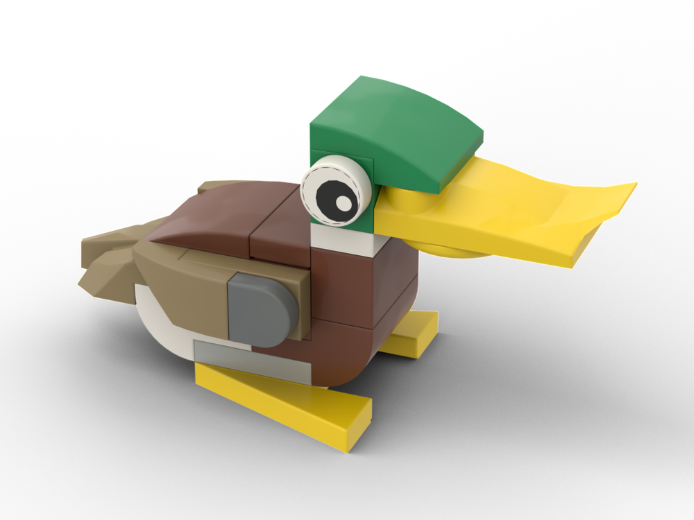 LEGO MOC Mallard duck by graeymaelkyn | Rebrickable - Build with LEGO