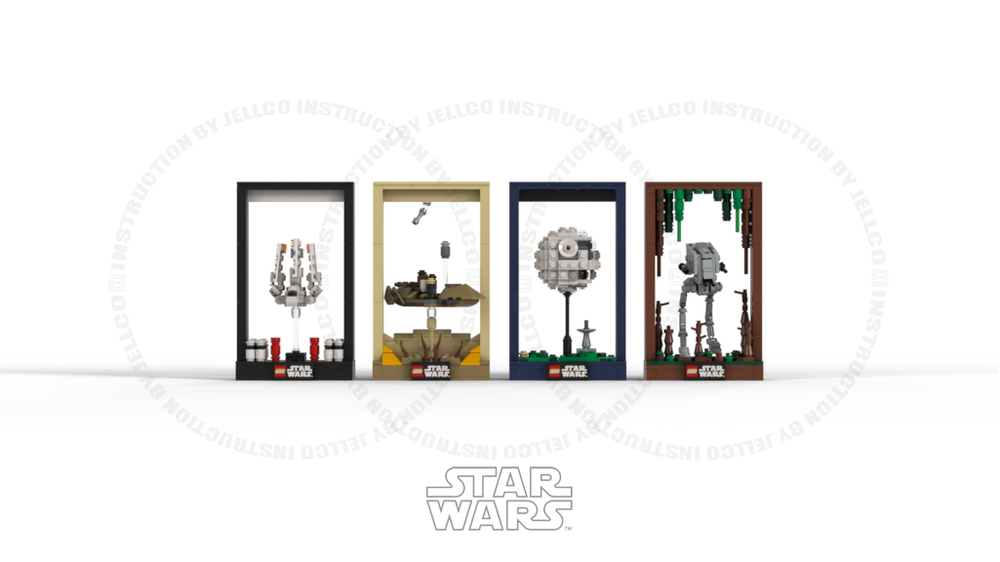 Lego Moc Sw Original Trilogy Desktop Poster 3d Version Episode Vi By
