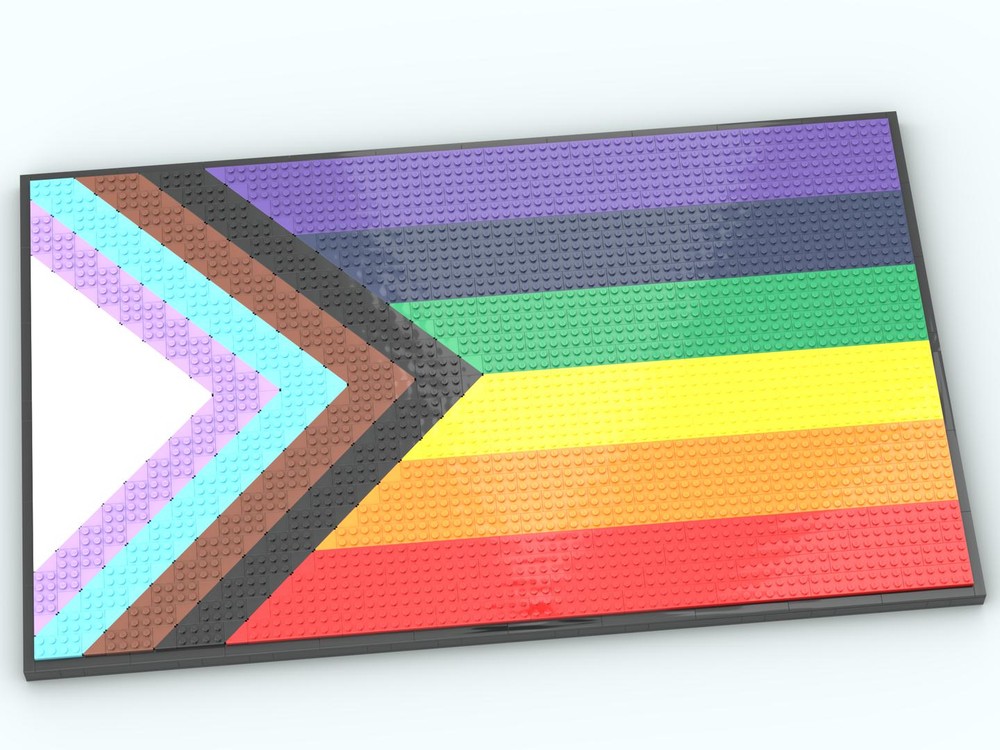 LEGO MOC Pride Flag by ZTBricks | Rebrickable - Build with LEGO