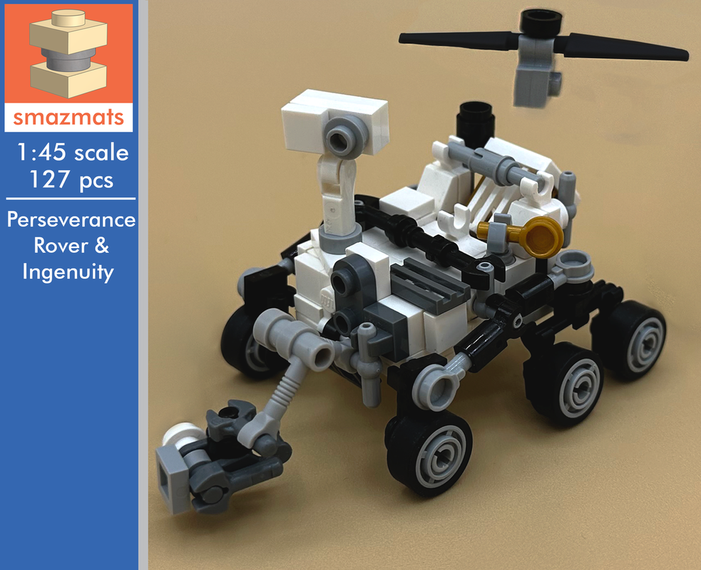 LEGO MOC Perseverance rover and Ingenuity [Minifig/1:45 scale] by ...